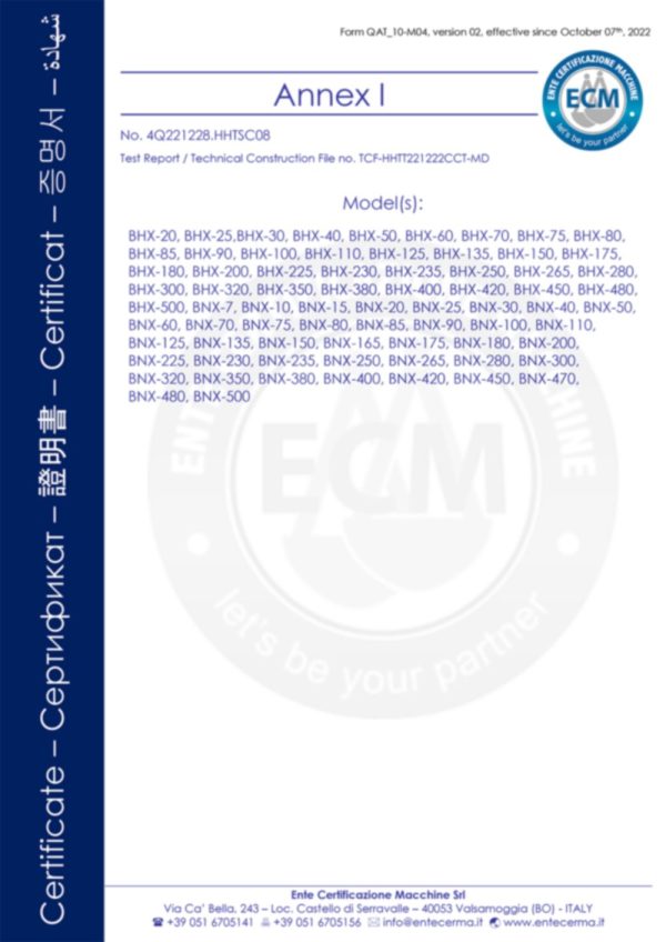 CE certificate for closed circuit cooling towers - Closed Circuit ...